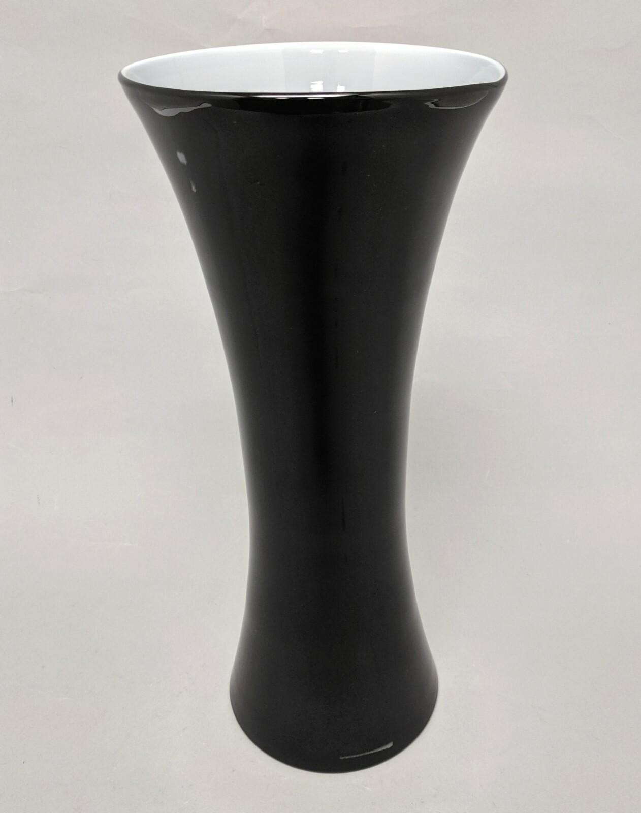 Vase Glass Black Concave, Center Piece for Weddings & Parties 6"Dia x ...