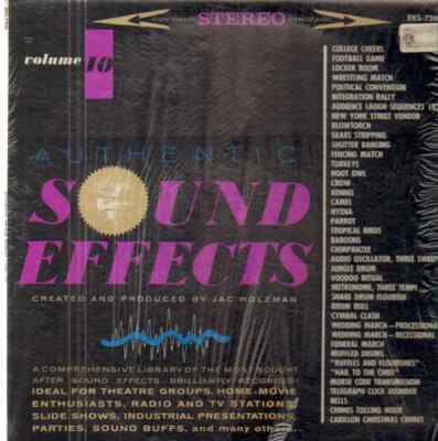 Jac Holzman Authentic Sound Effects Volume 10 NEAR MINT Elektra Vinyl ...