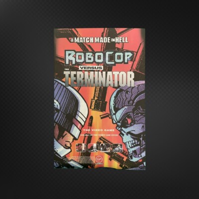 RoboCop Vs Terminator Video Game Original Print Ad 90's 1993 SNES ...