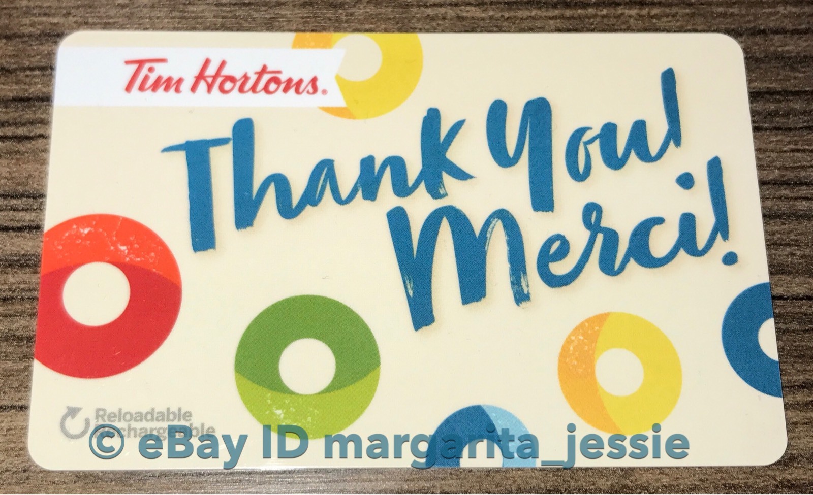 TIM HORTONS GIFT CARD THANK YOU MERCI 2017 BRAND NEW NO VALUE FD56321 ...