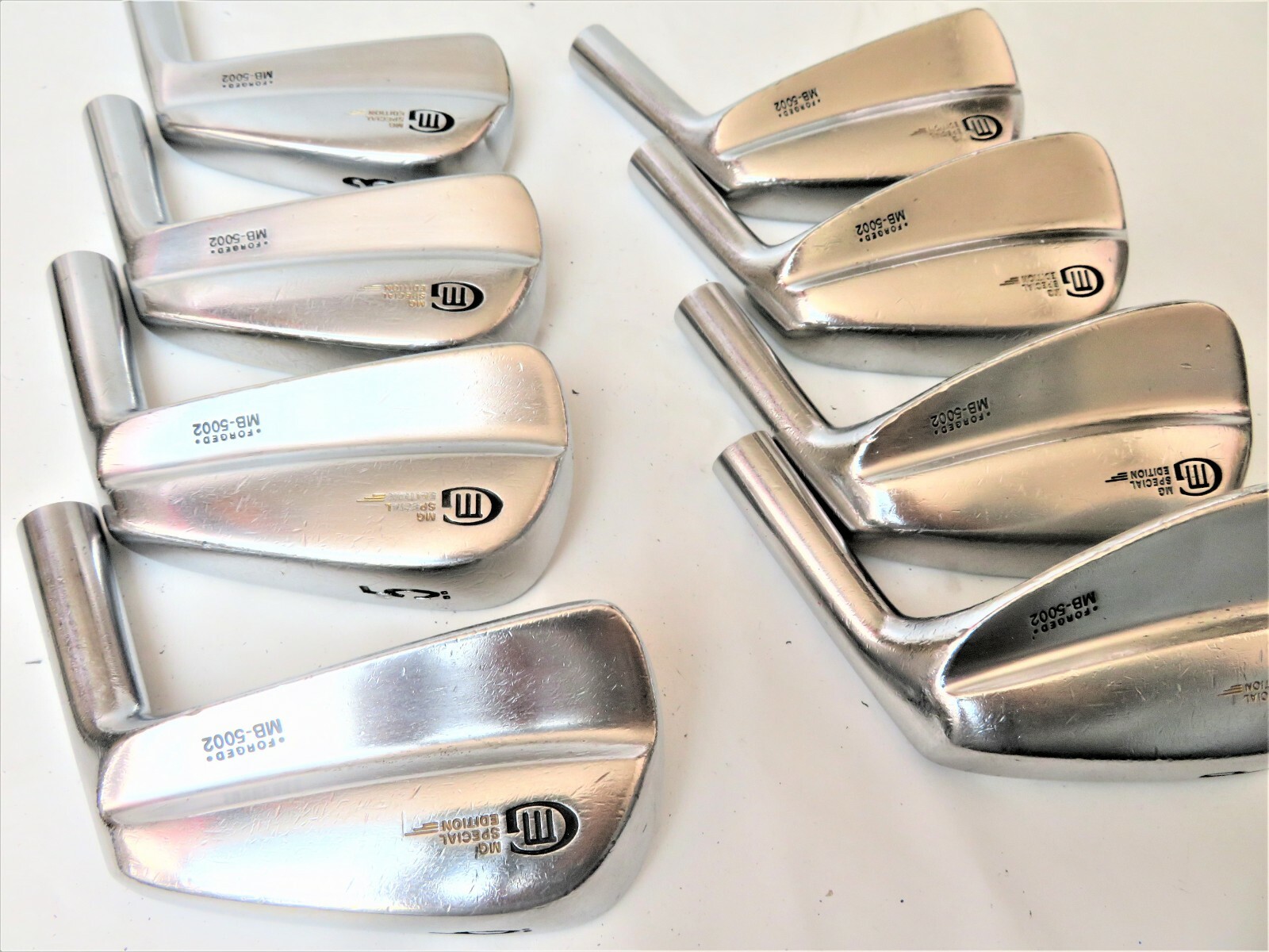 MIURA MB-5002 MUSCLE BACK 8PC Head Only IRONS SET GOLF PARTS mb-5003 ...