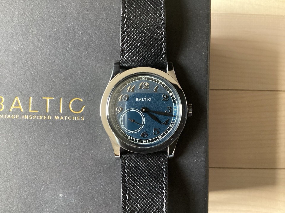 Baltic MR01 Micro Rotor Classic Blue Dial Watch | eBay