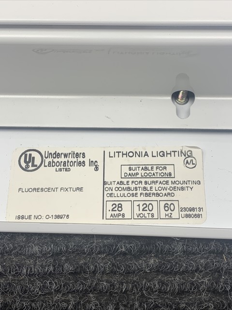 Lithonia Lighting Uc8 15 120 SWR M6 Standard 18-inch T8 Fluorescent Cabinet for sale online | eBay