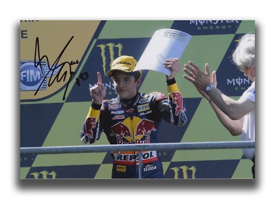 MARC MARQUEZ HAND SIGNED 12X8 PHOTO - MOTOGP AUTOGRAPH - 125CC. | eBay