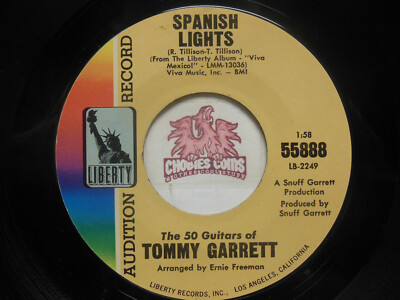 50 Guitars Of Tommy Garrett – Spanish Lights / La Cucaracha, 45 RPM VG+ ...