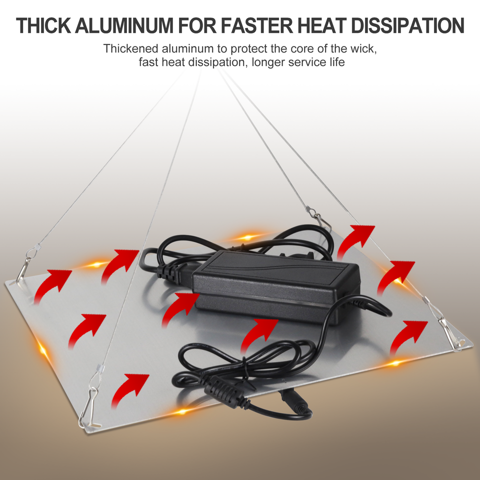 4×4FT LED Grow Light 8900W Coverage Dual Switch Full Spectrum Grow Lamp ...