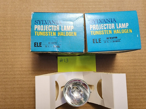 NOS SYLVANIA ELE PROJECTOR LAMP PROJECTION BULB 30V 80W NEW -20 Hours 2 ...