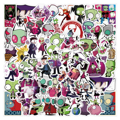 Invader ZIM Stickers science fiction Alien Vinyl Decal Laptop ...