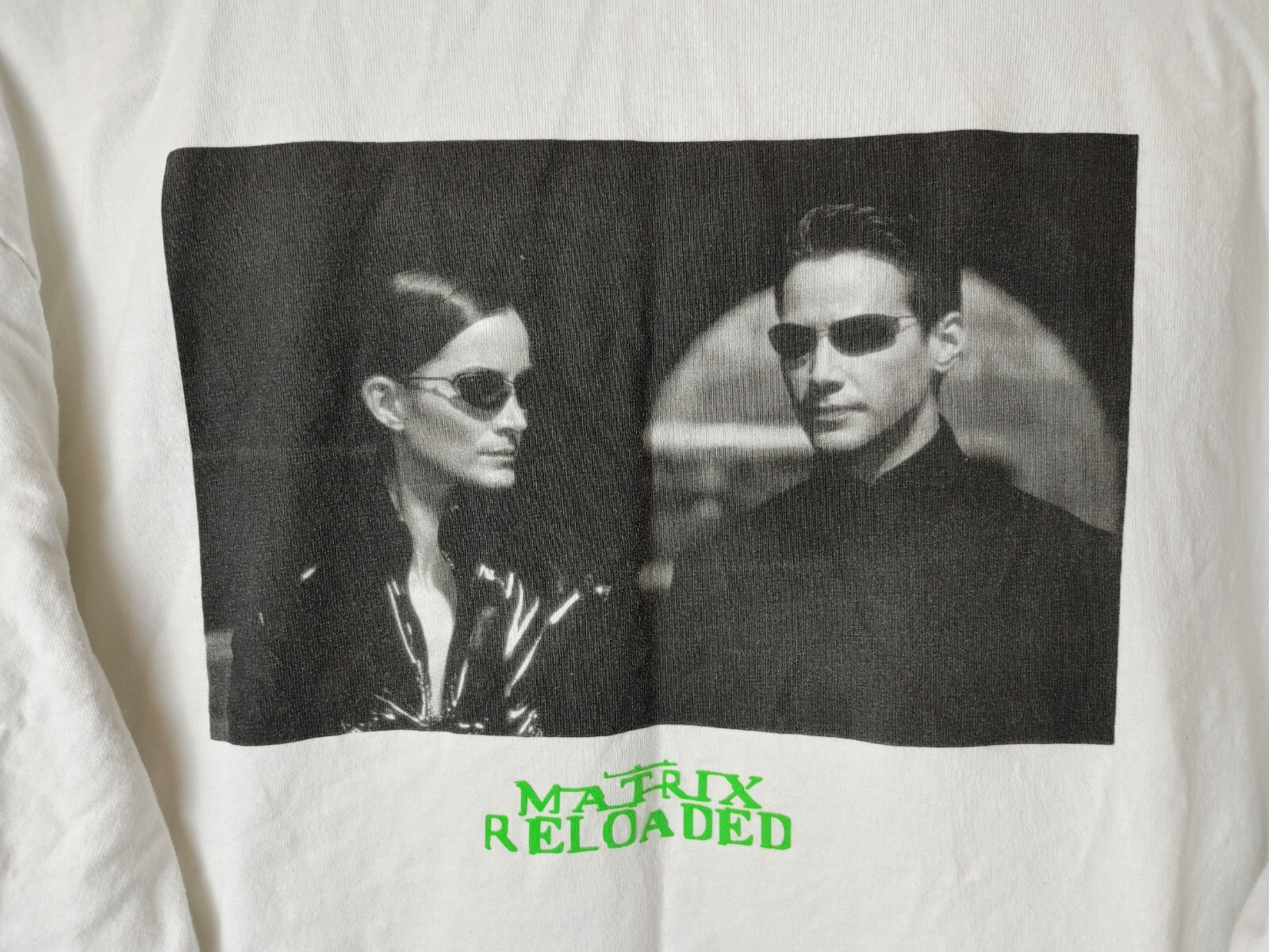 ZARA Matrix Reloaded Shirt Follow The White Rabbit Long Sleeve White | eBay
