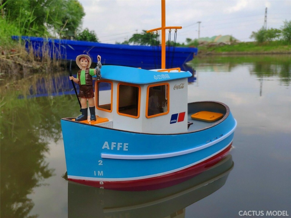DIY Q3 Mini Tug 1:18 Harbor Tug 300 Mm RC ABS Wooden Ship Model Kit | eBay