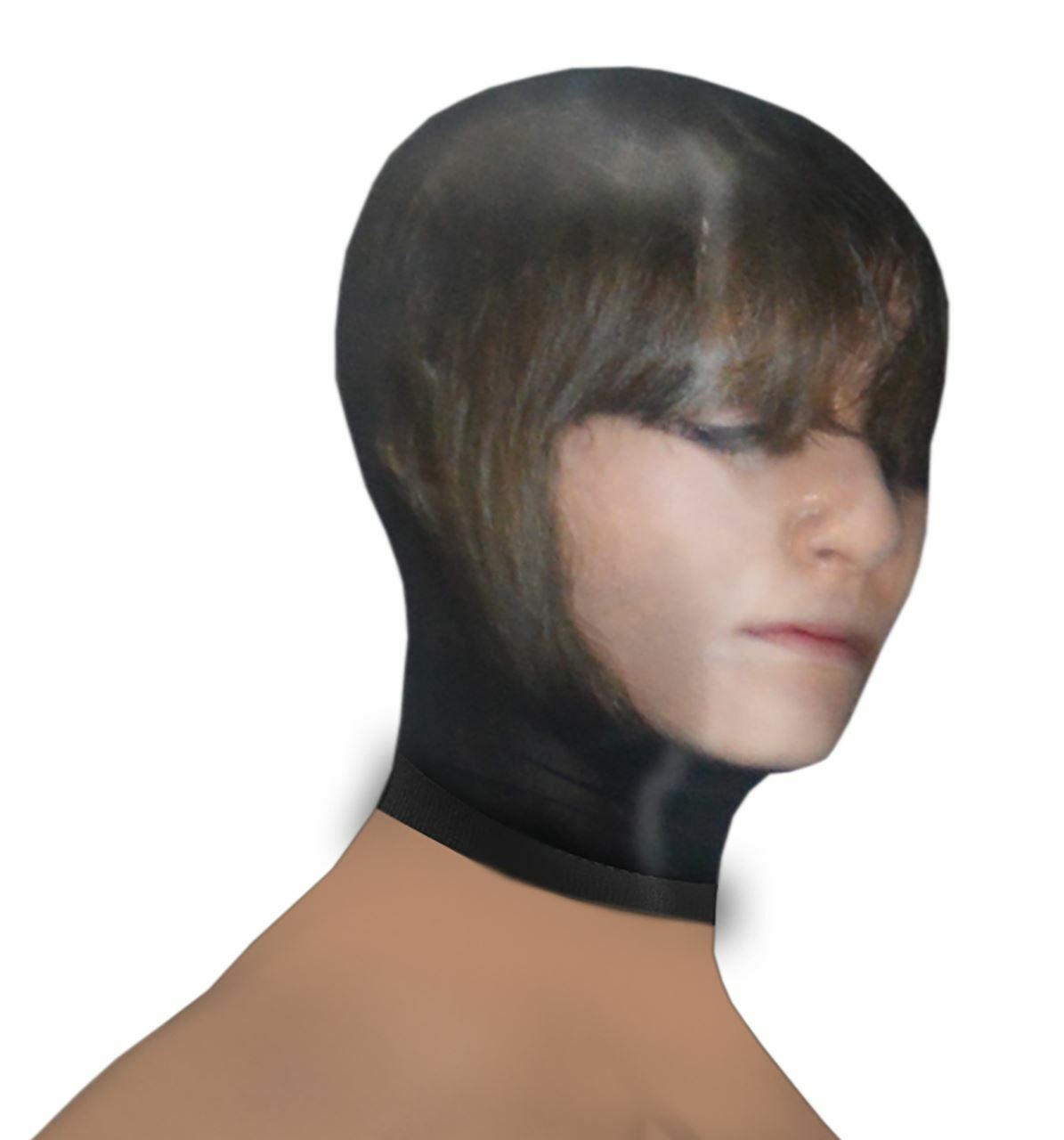 Oracle - Sheer Nylon Hood Encasement Mask in Shiny Pantyhose Finish | eBay