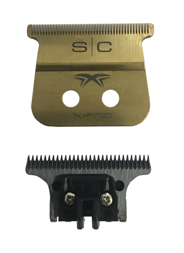 Stylecraft Fixed Gold Titanium X-Pro Wide Blade w/the One Cutter Set ...