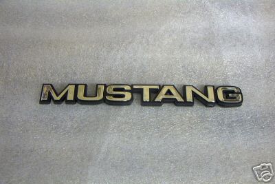 NOS 1984 1985 1986 Ford Mustang SVO Trunk DECKLID Emblem for sale ...