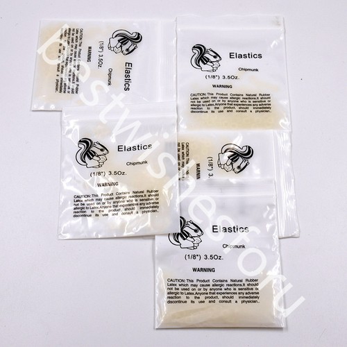 3.5 oz Light 1/8" Chipmunk Dental Orthodontic Rubber Bands Elastics ...