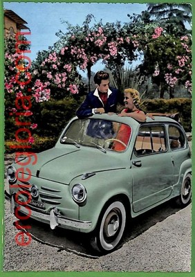ah1993 - ITALY - VINTAGE POSTCARD Cartolina d'Epoca - CARS Fiat 500 | eBay