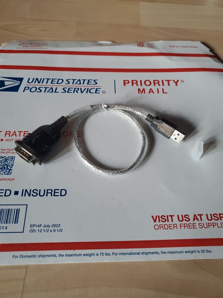 Manhattan 18 in. USB to Serial Adapter Cable with Gold Plated Contacts ...