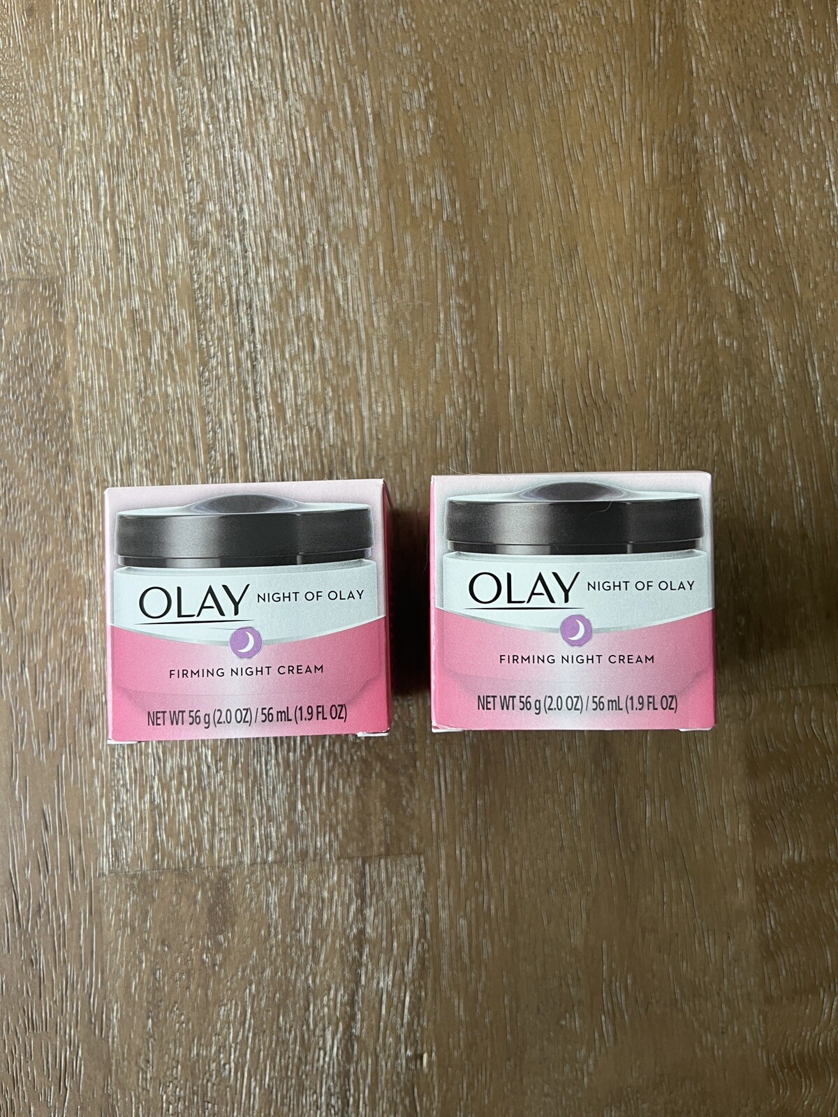 LOT OF 2 Olay Night of Olay Firming Night Cream Face Moisturizer 56g/2 ...