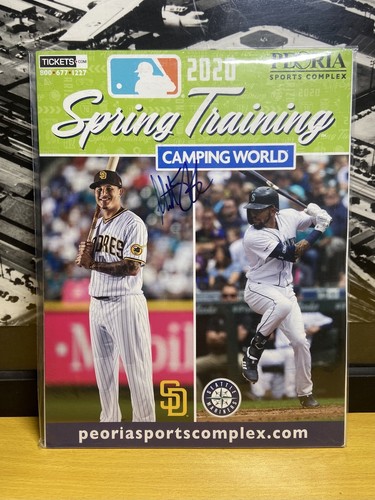 2020 SPRING TRAINING PROGRAM AUTOGRAPHED BY CURRENT MLB PITCHER MATT ...