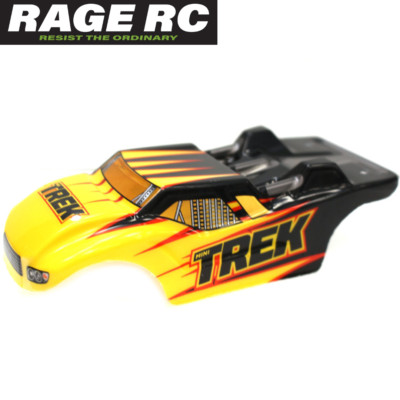 Rage RC RGRC2453Y Mini Trek Body Yellow 1/24 Micro Car Truck Truggy ...