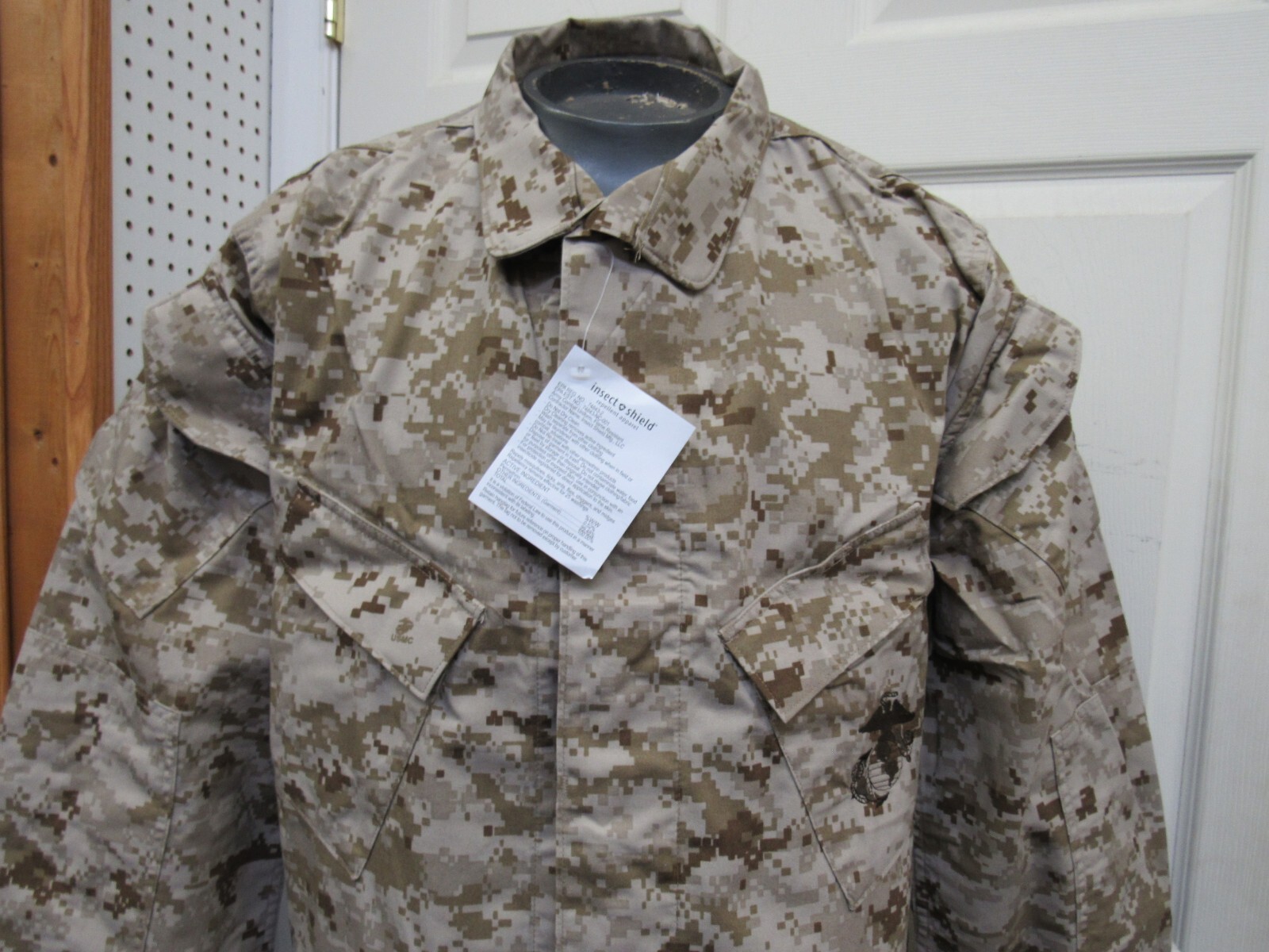 USMC Desert Marpat Camo Blouse Shirt MCCUU US Marine Corps Large ...