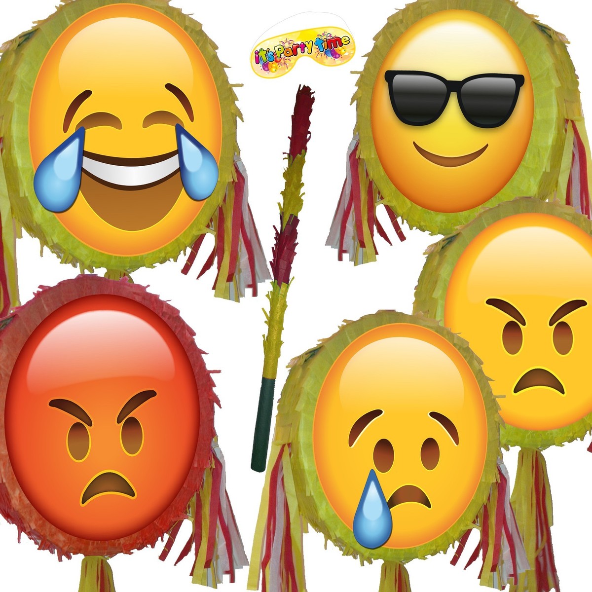 Angry Red Smiley Face