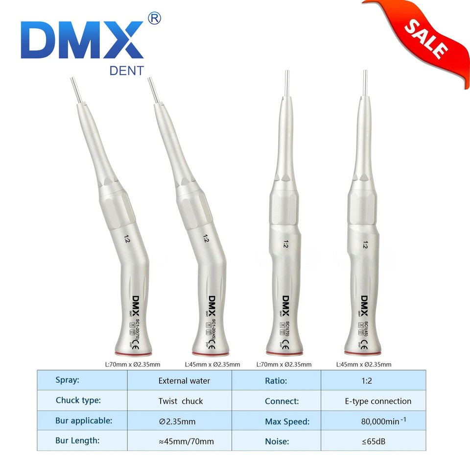 DMXDENT Dental 1:1 Straight 20:1 Implant 1:2 Surgical Contra Angle ...