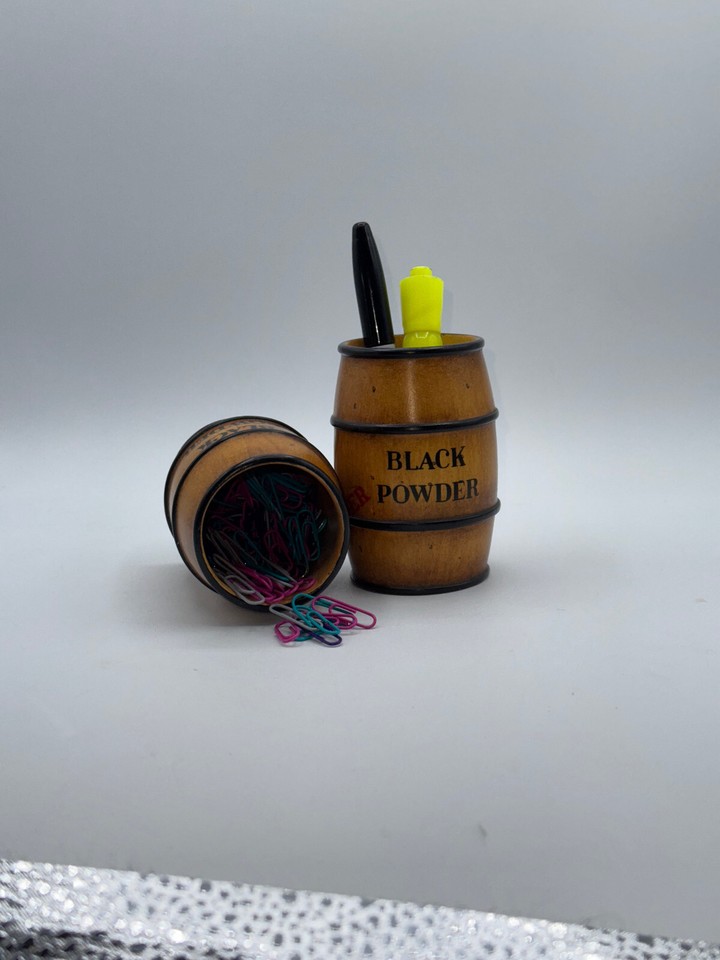 BLACK POWDER BARREL SET OF 2 - MAHOGANY- IN STOCK AND READY TO SHIP! | eBay