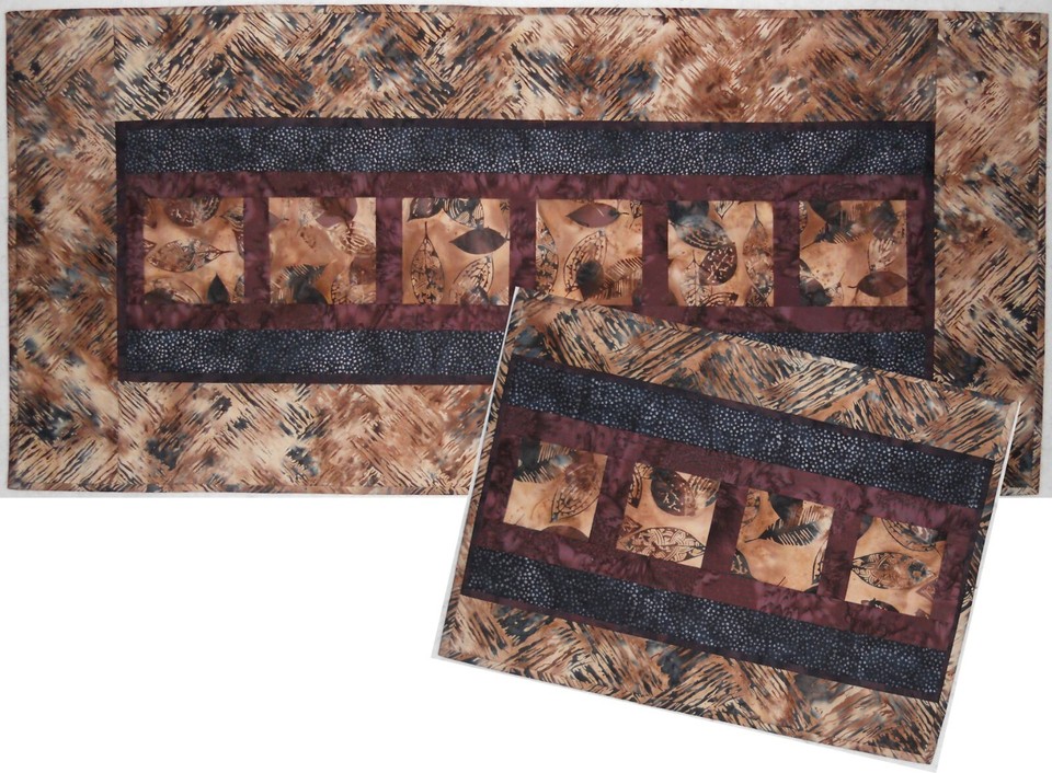 Quilting Sewing Pattern Instructions Mod Pod runner placemat quilt as ...