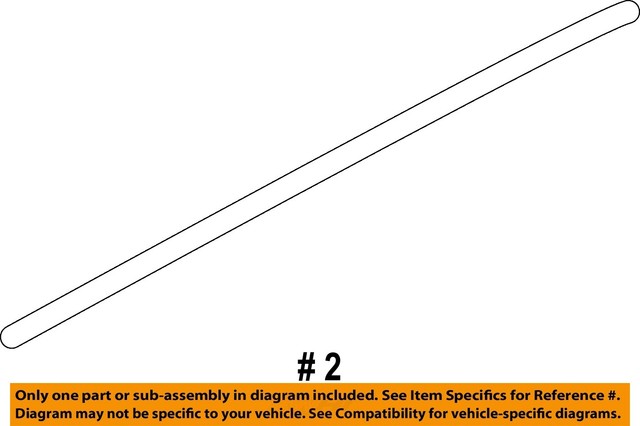 Genuine OEM Nissan 82282-4ba3a Passenger Right Rear Frame Molding Upper ...