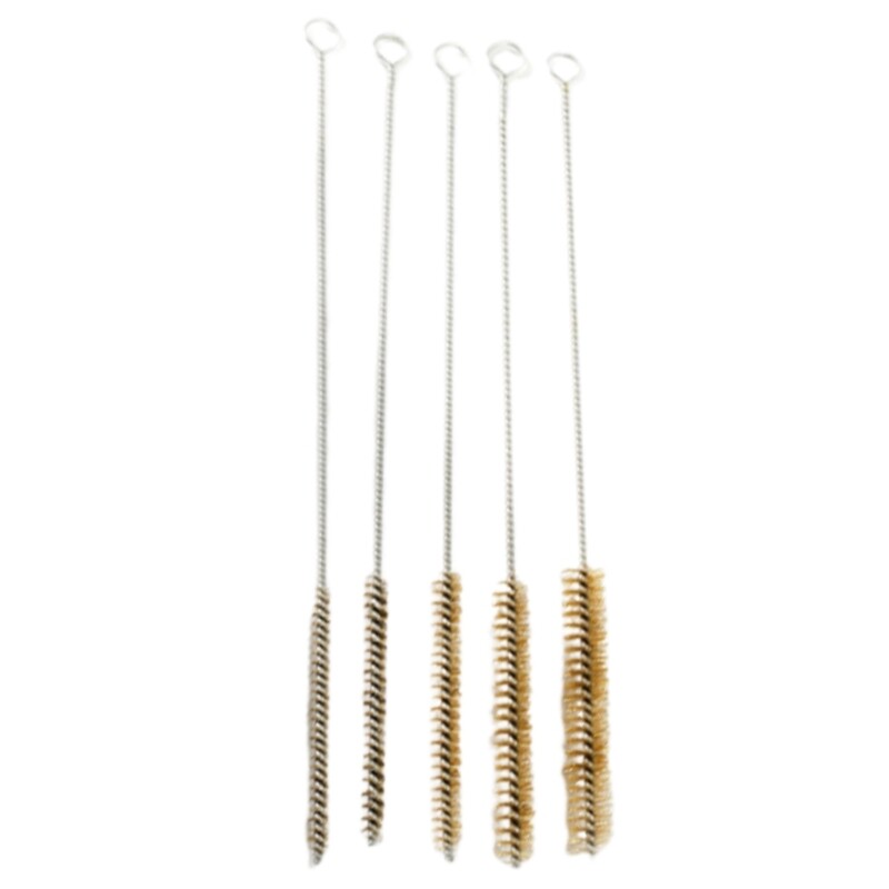 5Pcs Brass Wire Tube Cleaning Brushes with Bristles Brushes for Pipe ...