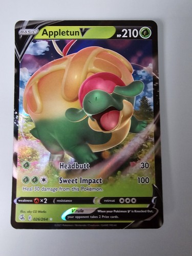 Appletun V 026/264 Fusion Strike Holo Ultra Rare Pokémon TCG - NM ...