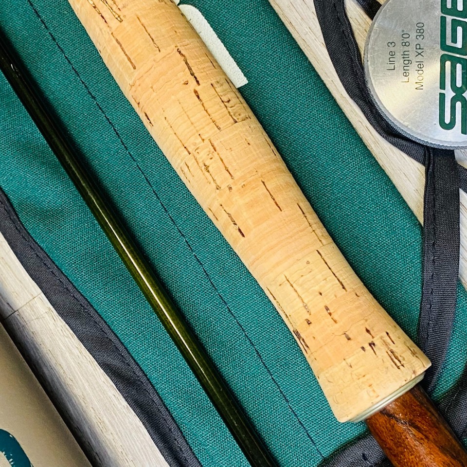 Sage Graphite IIIe XP 380 3wt 8'0" Fly fishing rod w/Tube Sock | eBay