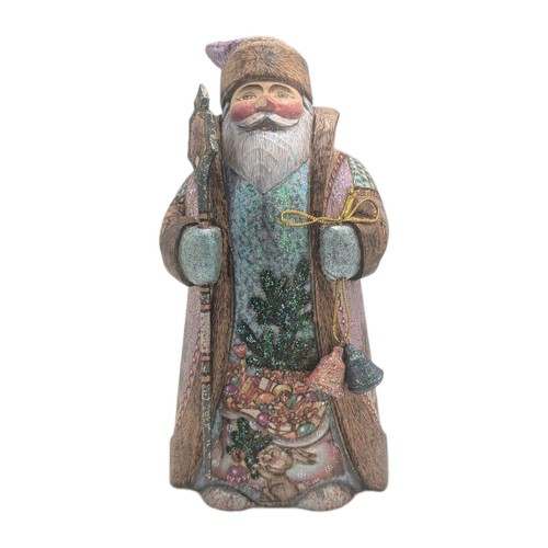 Vintage Hand-Painted Wooden Russian Father Frost Figurine Sergviev ...