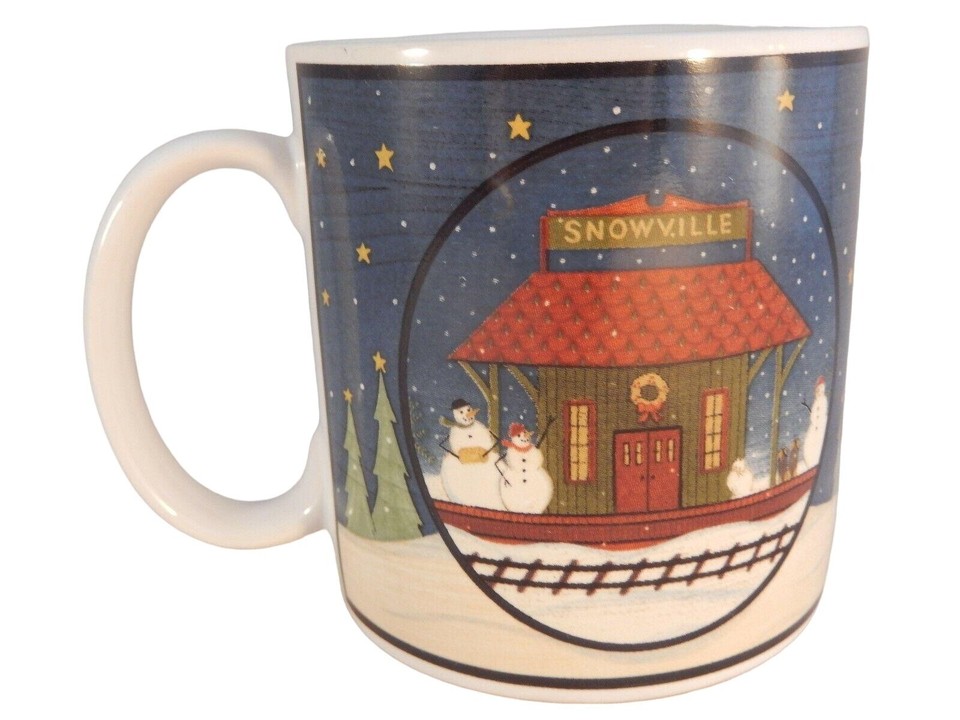 Warren Kimble Coffee Mug Cup Home For The Holidays Snowville Sakura ...
