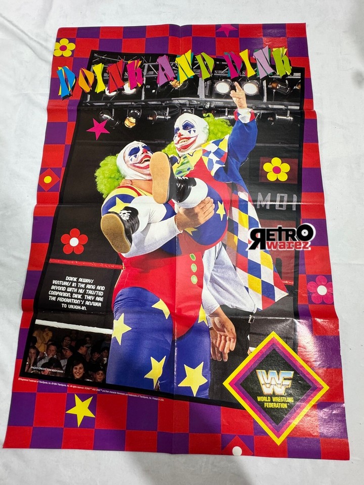 WWF WWE Doink Poster 22.5x32.5” 1994 PRO Wrestling WCW Matt Borne ECW ...