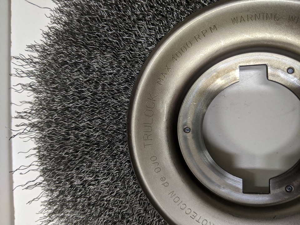 Qty 2 Weiler Trulock 10" Narrow Crimped Wire Wheel .014 2" A.H. Heavy ...