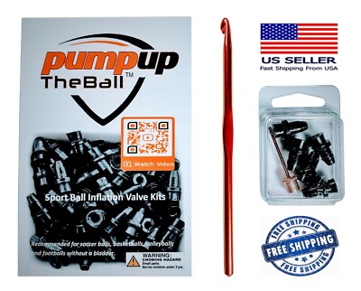 SPORT BALL INFLATION VALVE KIT FOR SOCCER BALLS, BASKETBALLS ...