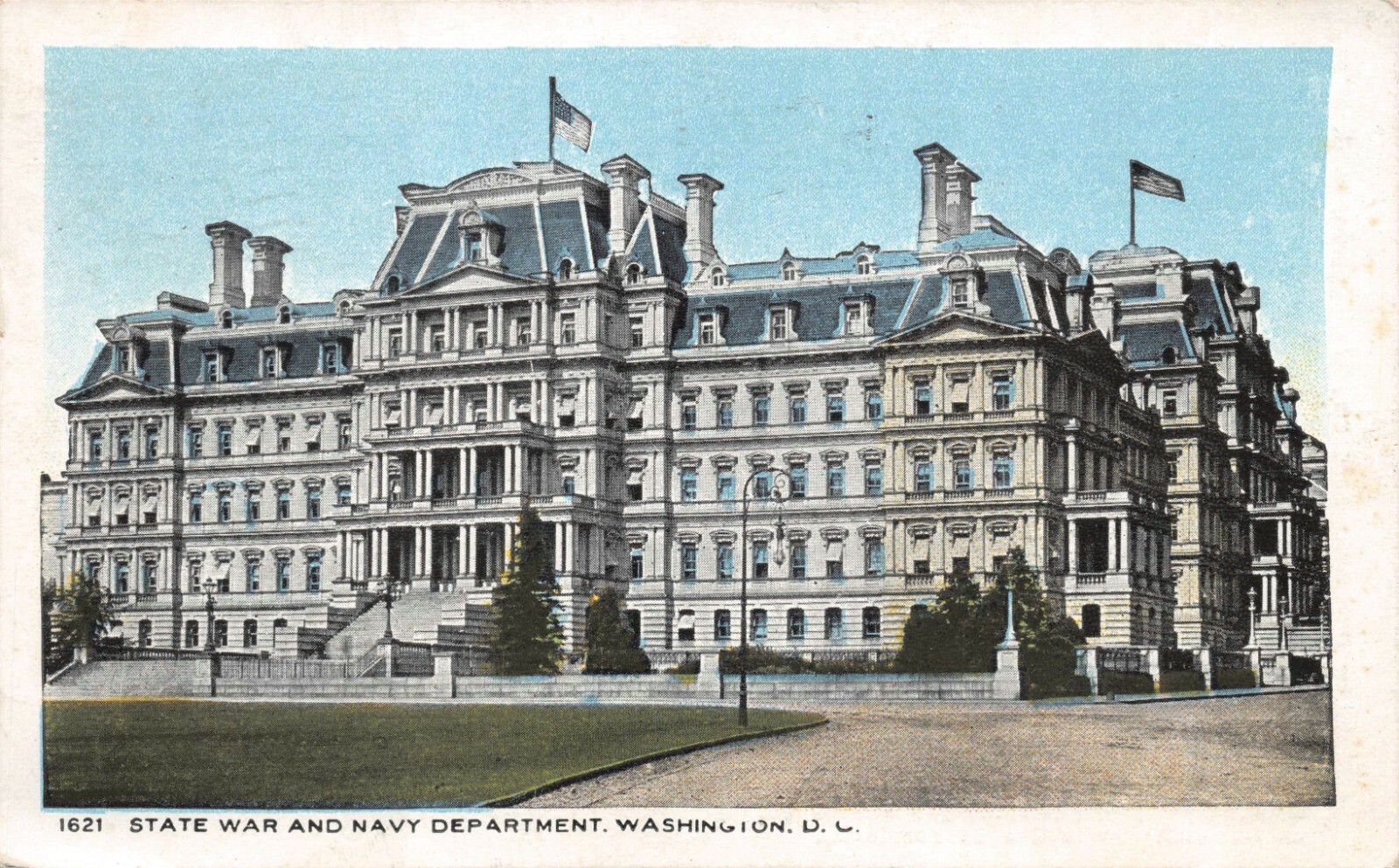 Washington DC State War and Navy Department EEOB Vintage 1930s Postcard ...