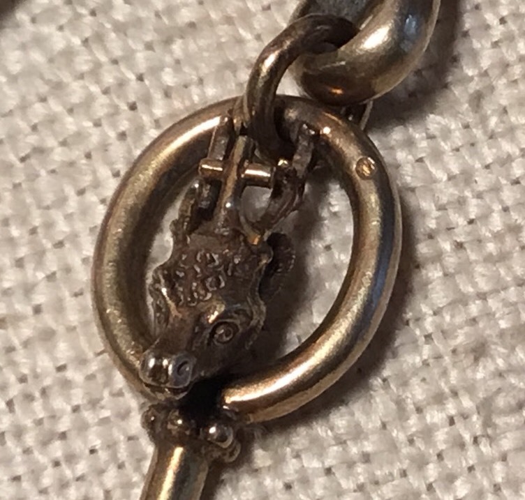 Antique Magnificent Sterling Silver Dutch Royal Seal Chatelaine Brooch ...