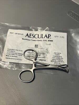 Aesculap Surgical Backhaus Towel Clamp 3.5 BF431US | eBay