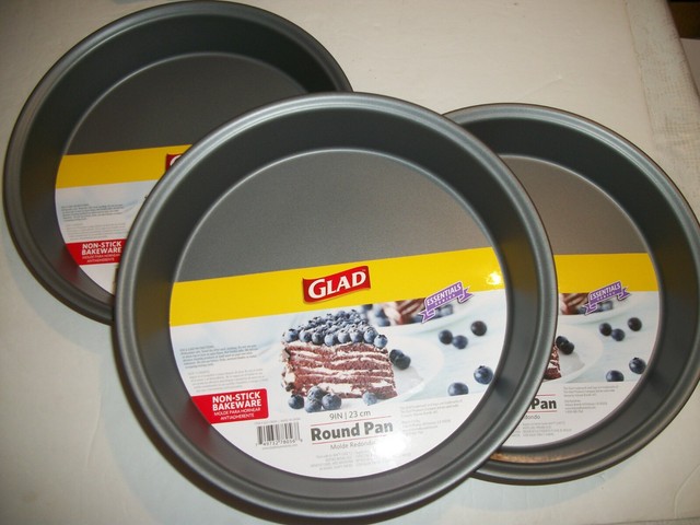 3 Glad Essential Series 9 Inch Round Non Stick Pie Pans for sale online ...