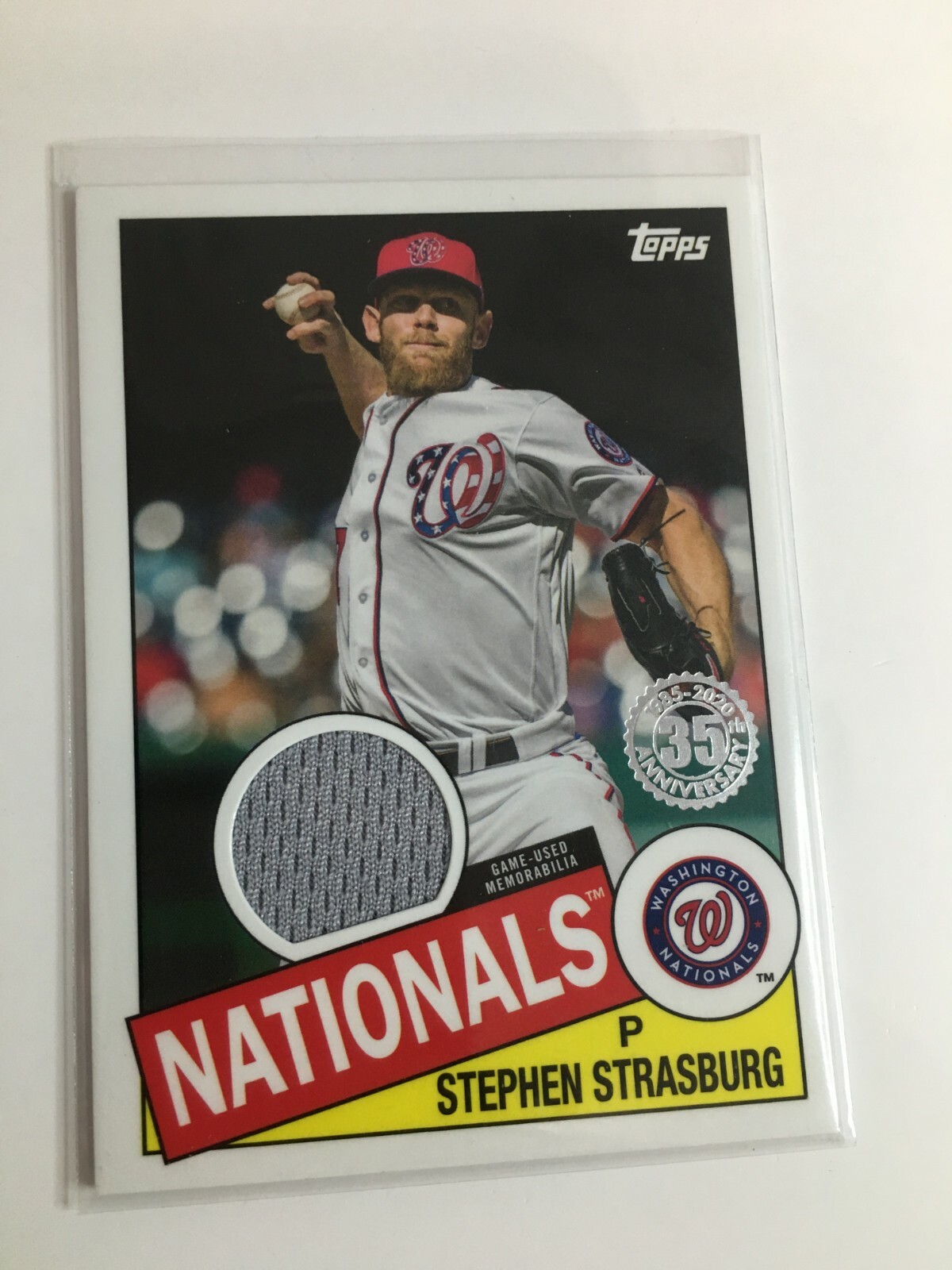 F72790 2020 Topps '85 Topps Relics #85TRSS Stephen Strasburg | eBay