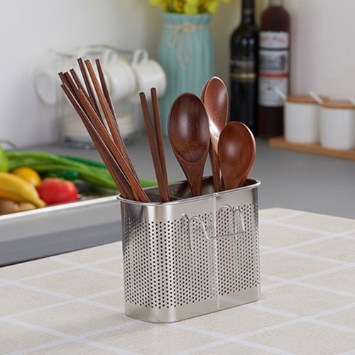 Fork Spoon Holder Cutlery Dryer Drainer Shelf Cookware Rack Organizer ...