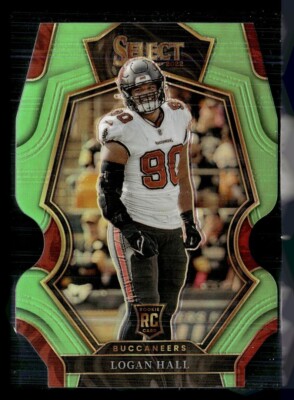2022 SELECT LIME GREEN DIE CUT /299 PREMIER LEVEL ROOKIE LOGAN HALL ...