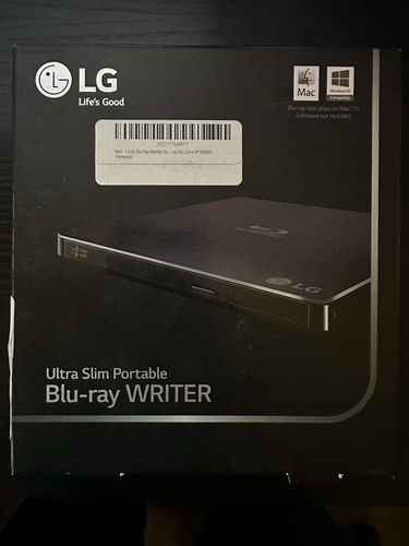 LG Ultra Slim Portable Blu-ray/ DVD Writer (BP50NB40) Black | eBay