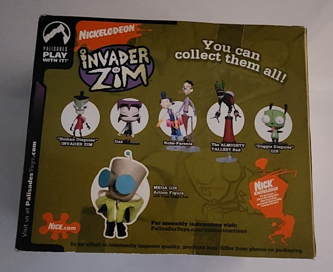 Invader Zim Figure Germ Fighting Hot Topic Set 2005 Palisades Toys Gir ...
