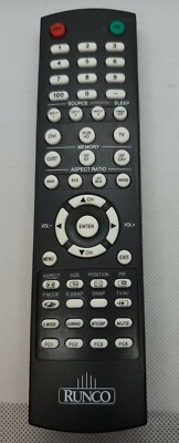RUNCO CR-40HD CR-32HD REMOTE ORIGINAL | eBay