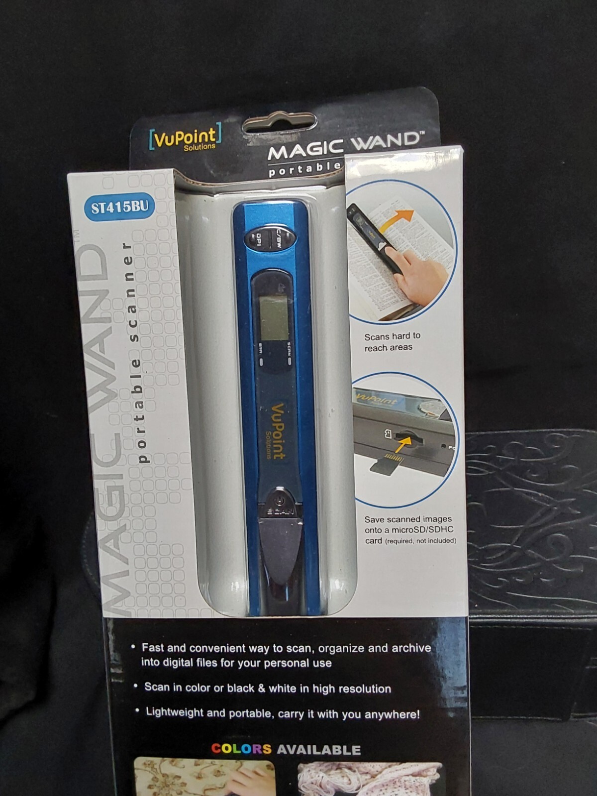 VuPoint Magic Wand PDS-ST415-VP Handheld Scanner With Carry Case Tested ...