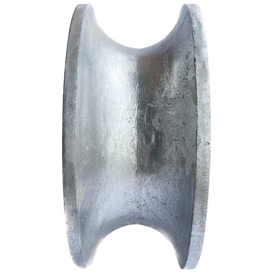 2 Pcs Replacement Chain Link Gate U-Groove Pipe Wheels Galvanized Steel ...