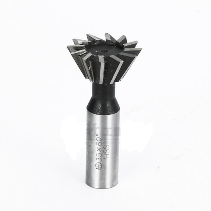 6-60mm 45/55/60 Degree HSS Dovetail Slot Milling Cutter End Mill ...